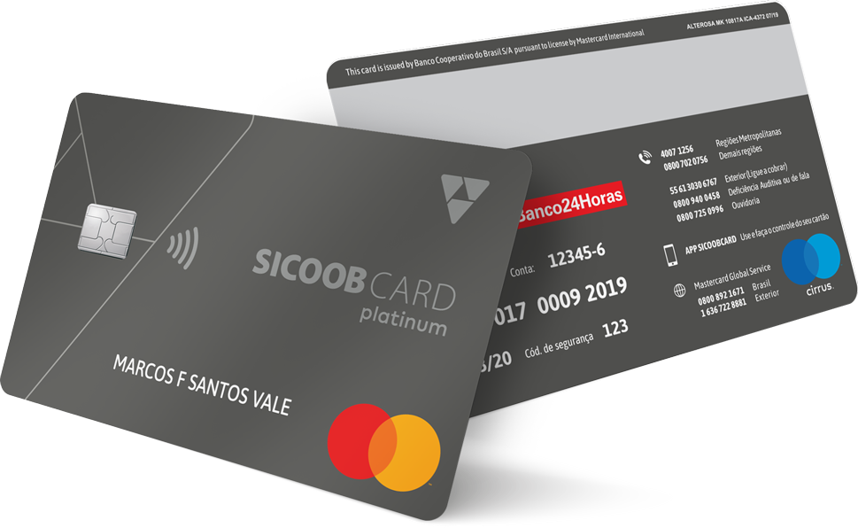 Cartões - Sicoob Agrocredi - Sicoob