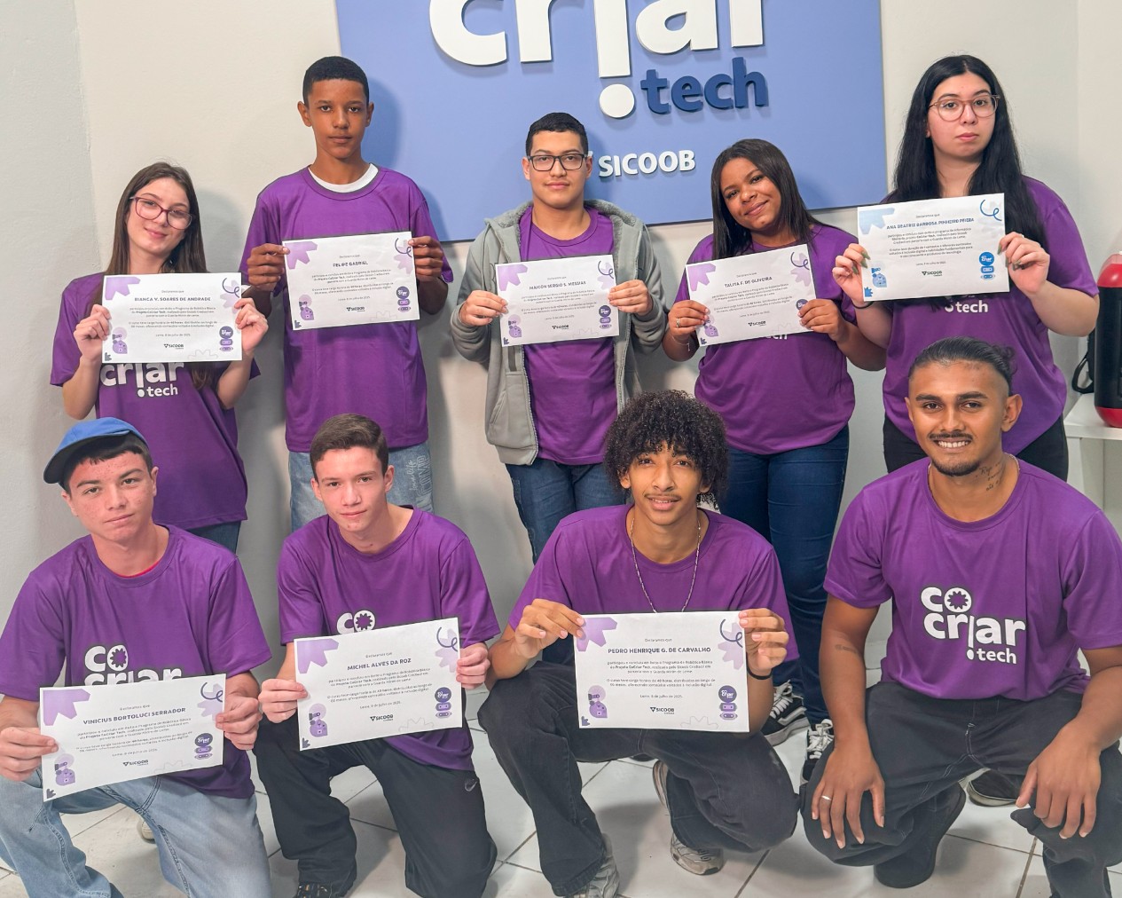 FORMATURA DO COCRIAR TECH MARCA INÍCIO DE NOVAS JORNADAS DOS JOVENS EM LEME - Sicoob Crediacil ...